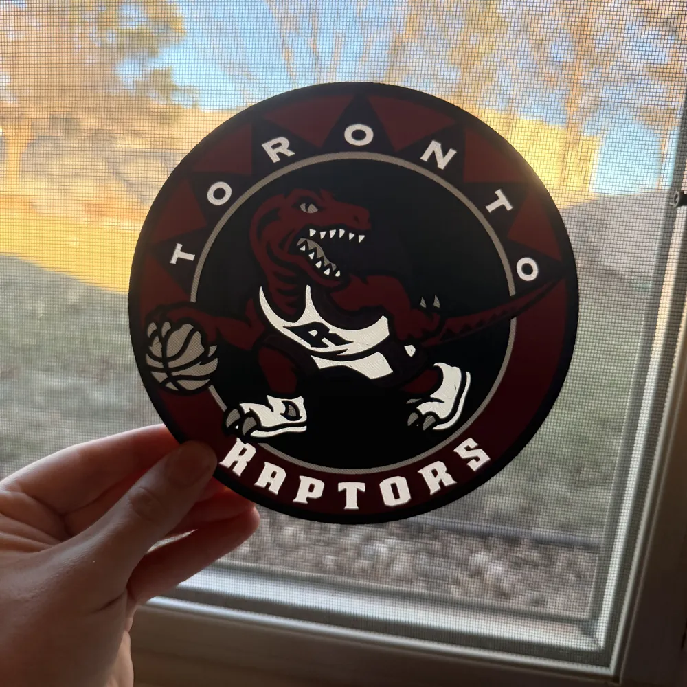 Toronto Raptors NBA LOGO - COASTER/OFFICE SIGN - Free 3D Print Model ...