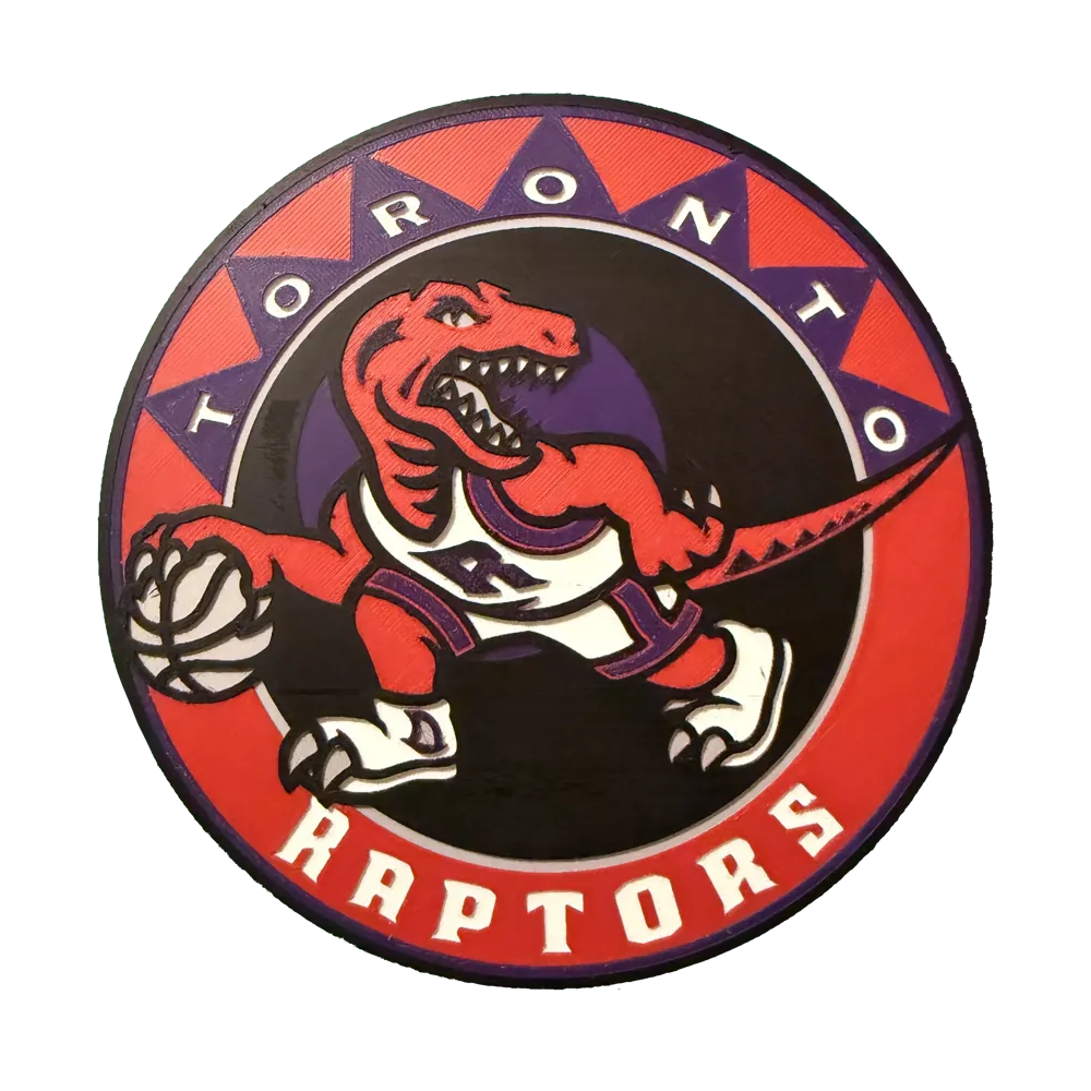 Toronto Raptors NBA LOGO - COASTER/OFFICE SIGN - Free 3D Print Model ...