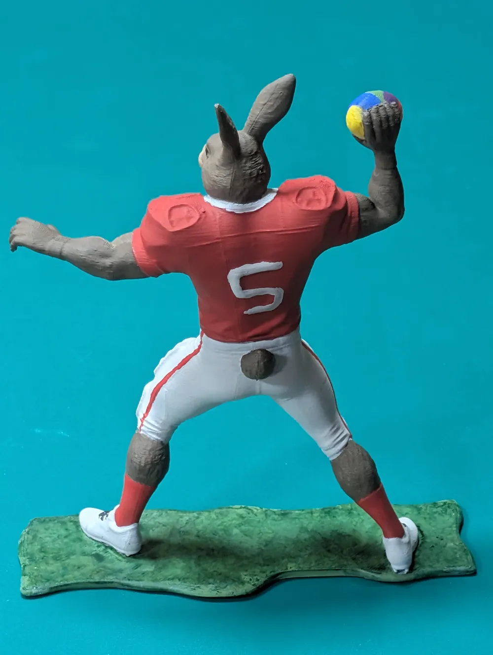 The Easter QB - Egg Football Player - Free 3D Print Model - MakerWorld