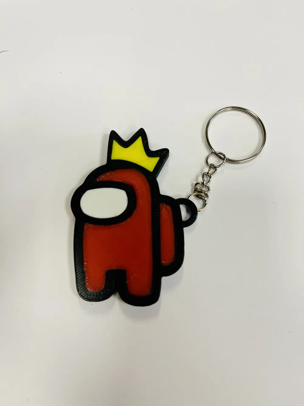 Among Us red crewmate keychain with a crown - Free 3D Print Model ...