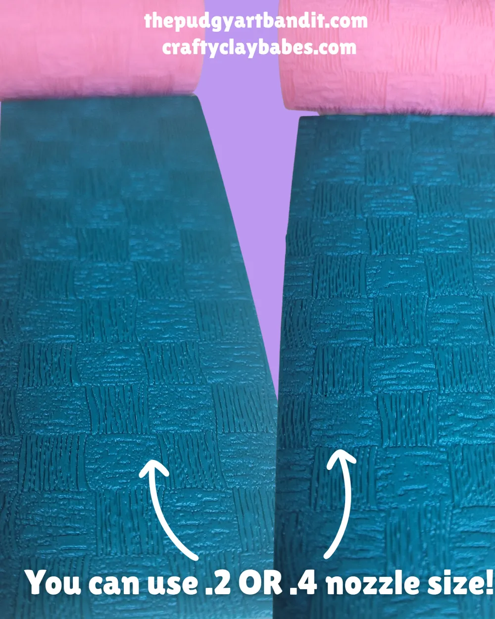 Basket Weave Polymer Clay Texture Roller by Crafty Clay Babes x The ...