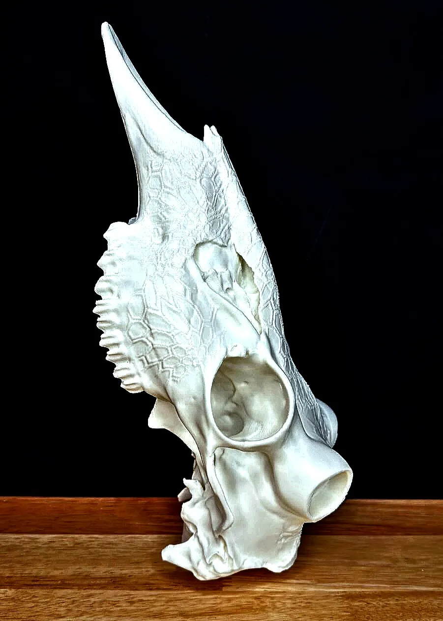 "Hex Camo" Deer Skull antler mount - Free 3D Print Model - MakerWorld