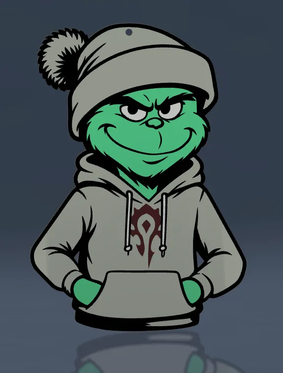 Grinch Ornament - WoW Horde - Free 3D Print Model - MakerWorld