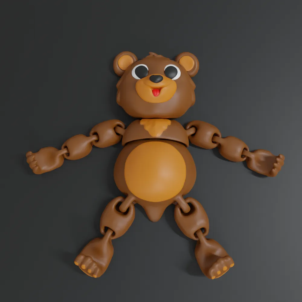 flexi bear by flexi4u MakerWorld: Download Free 3D Models