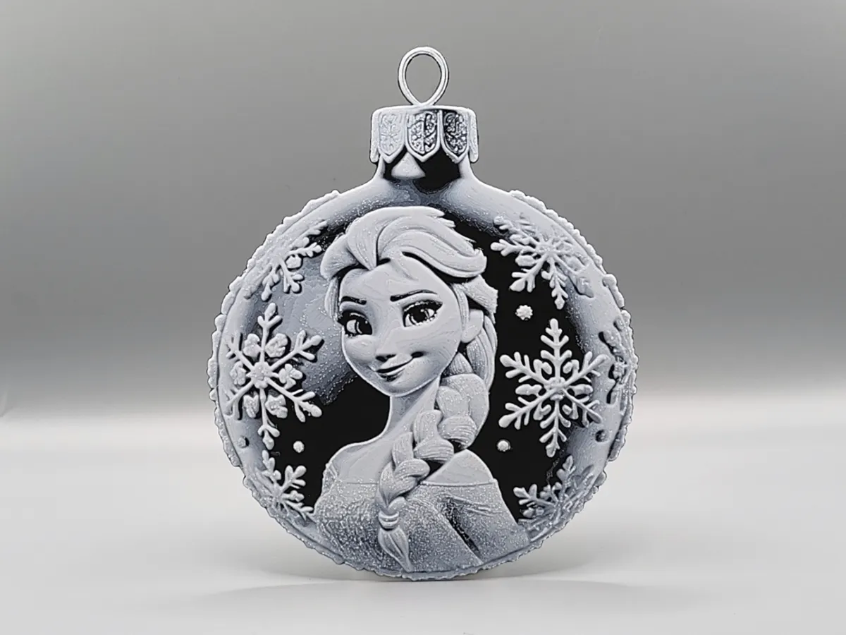 Elsa Frozen Christmas Tree Ornament / Decoration - Free 3D Print Model ...