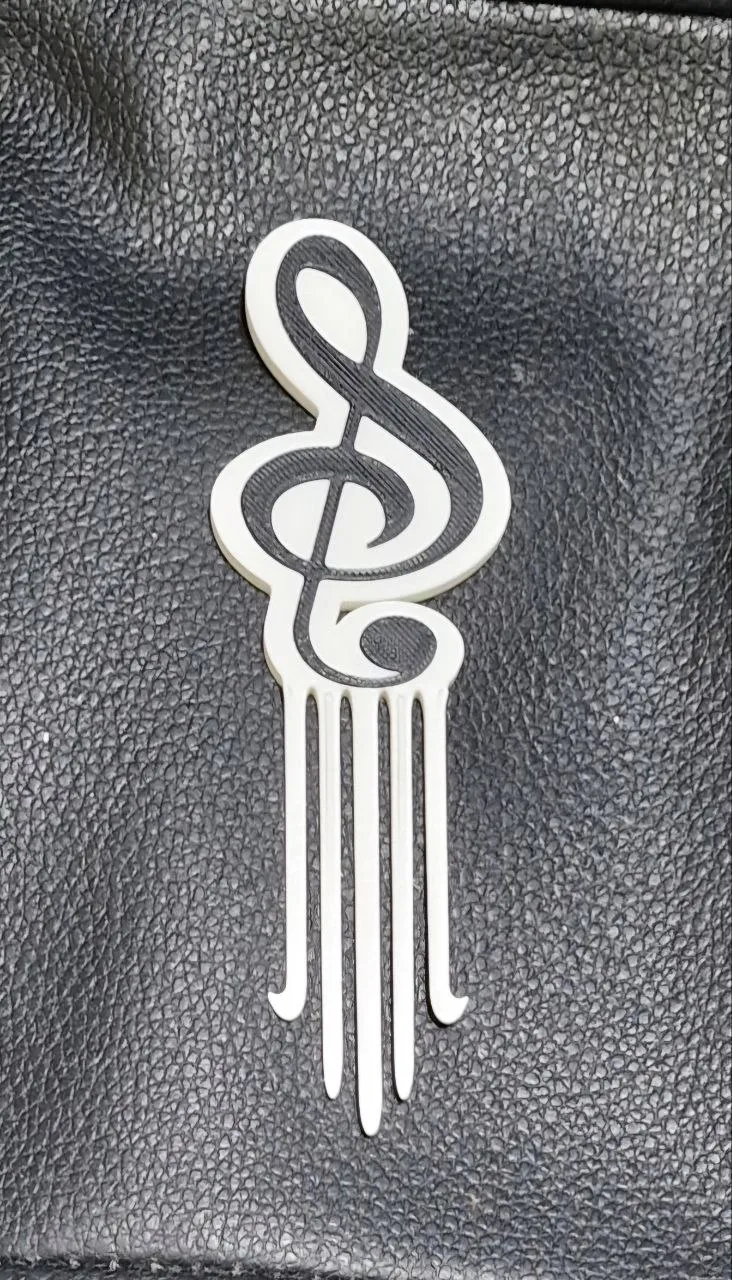 Musical Note Hair Clip Coletero Nota musical by darvil66 - MakerWorld