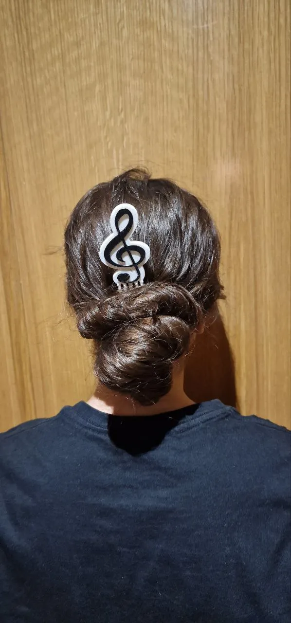 Musical Note Hair Clip Coletero Nota musical by darvil66 - MakerWorld