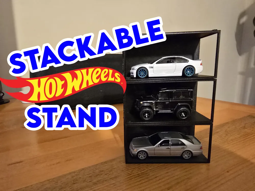 Stackable Hotwheels Stand - Free 3D Print Model - MakerWorld