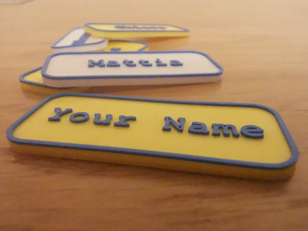 Customizable NAME tag - identification by Kal3Do MakerWorld: Download ...
