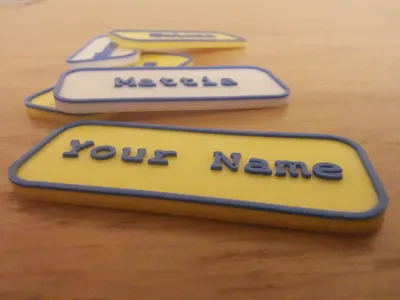 Customizable Nameplate - Identification - Free 3D Print Model - MakerWorld