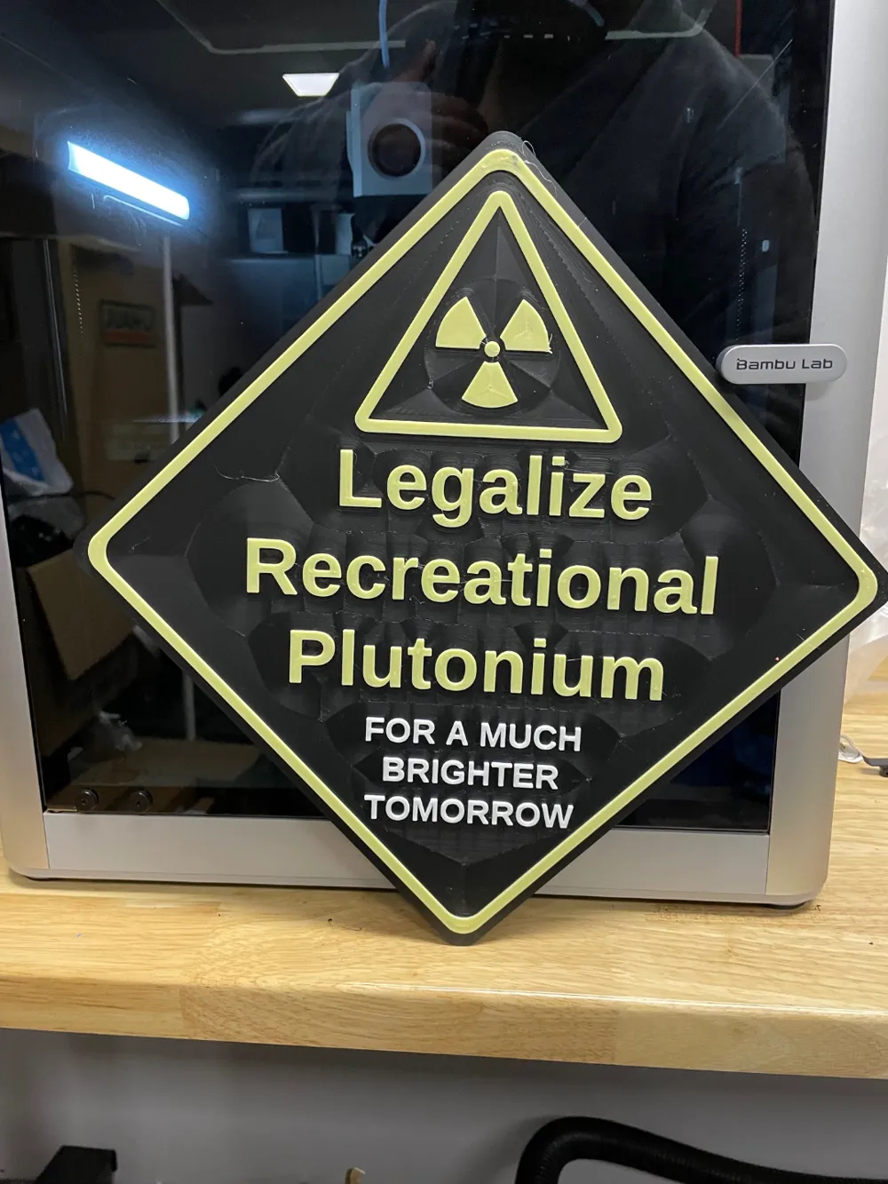 Legalize Recreational Plutonium - Humor signage - Free 3D Print Model ...