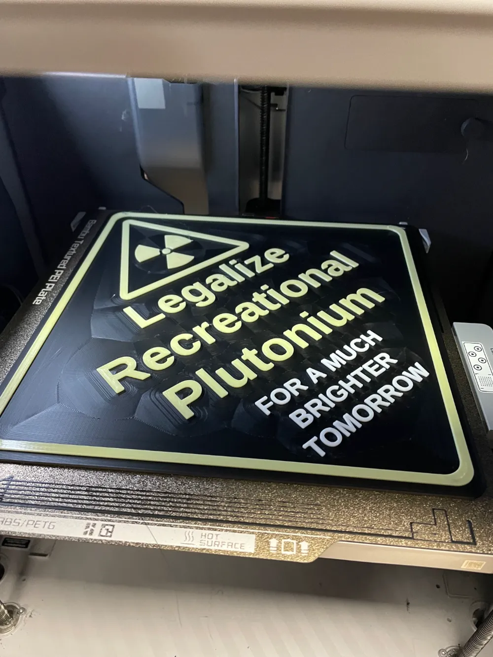 Legalize Recreational Plutonium - Humor signage - Free 3D Print Model ...