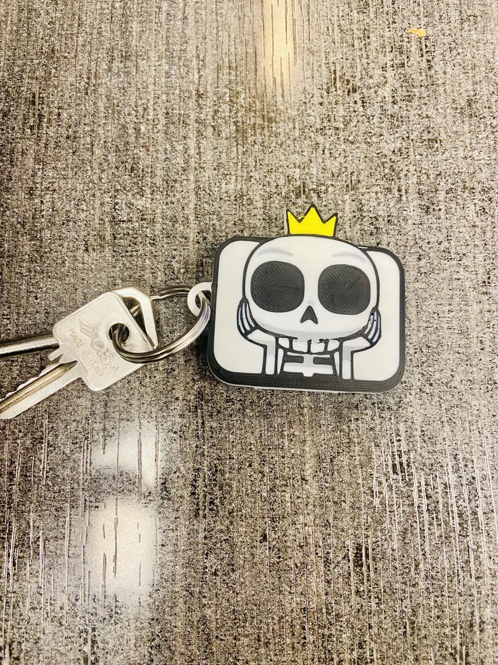 Skeleton keychain, clash royale by GAF 3D MakerWorld: Download Free 3D ...