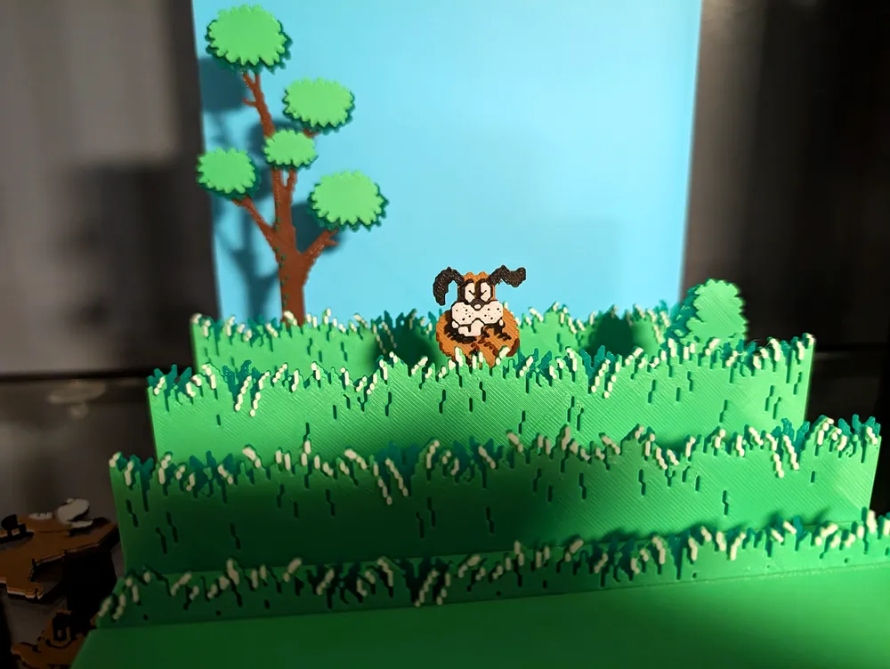 Duck Hunt Diorama by LayeredPixels by Tomas MakerWorld: Download Free 3D Models