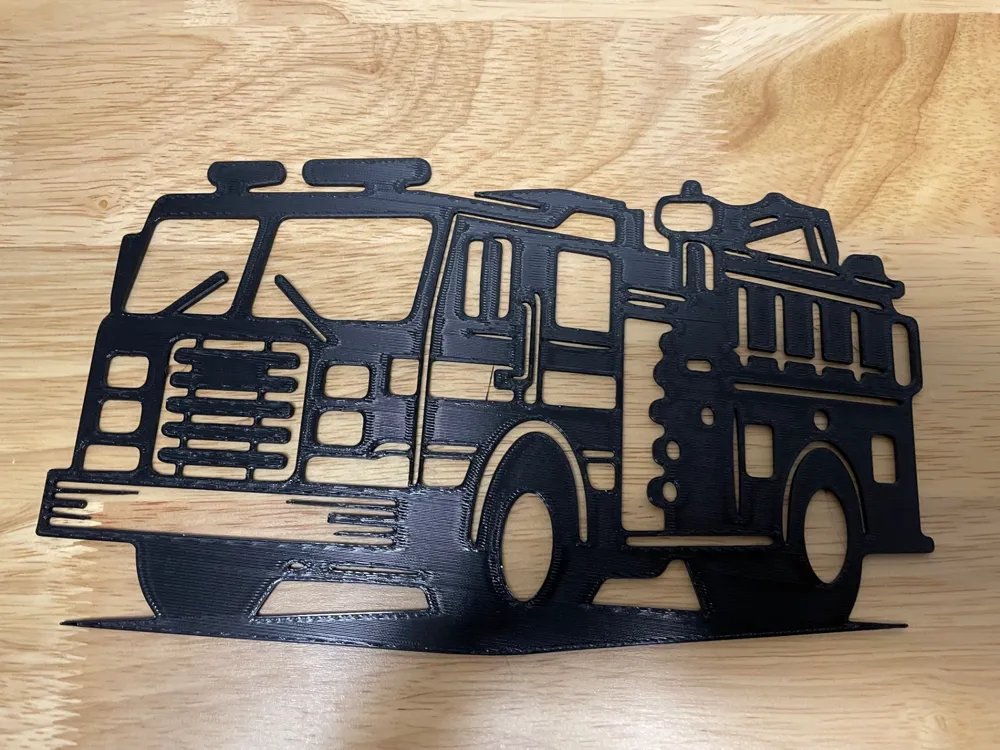 Fire Engine Wall Art by Timberwolf_Designs - MakerWorld