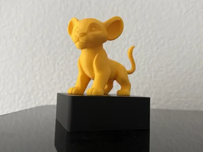 Simba Art Sculpture - Free 3D Print Model - MakerWorld
