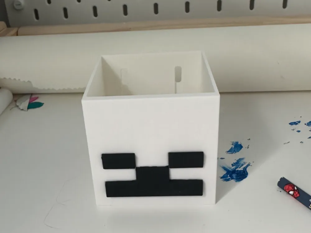 IKEA Skadis Minecraft Skeleton Box/Planter(no AMS) - Free 3D Print ...