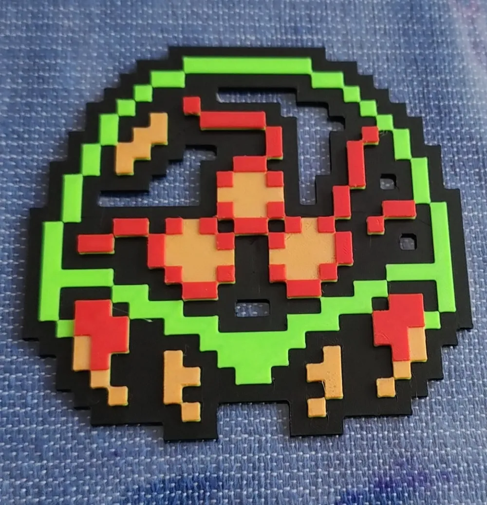 Metroid NES Pixel Coaster by Armando L - MakerWorld