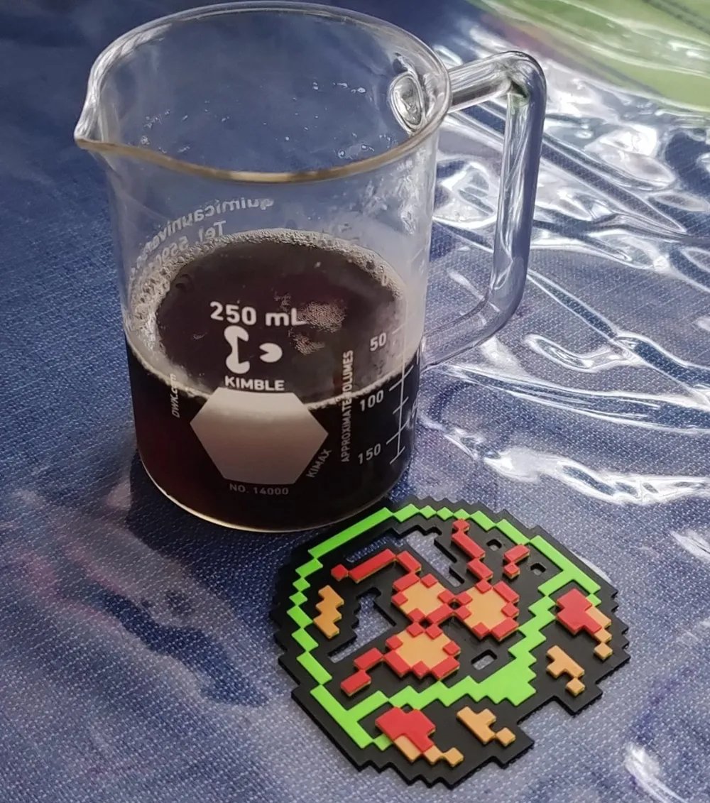Metroid NES Pixel Coaster by Armando LMakerWorld: Download Free 3D Models