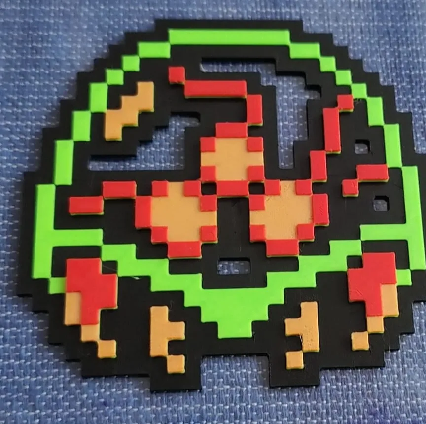 Metroid NES Pixel Coaster by Armando L - MakerWorld