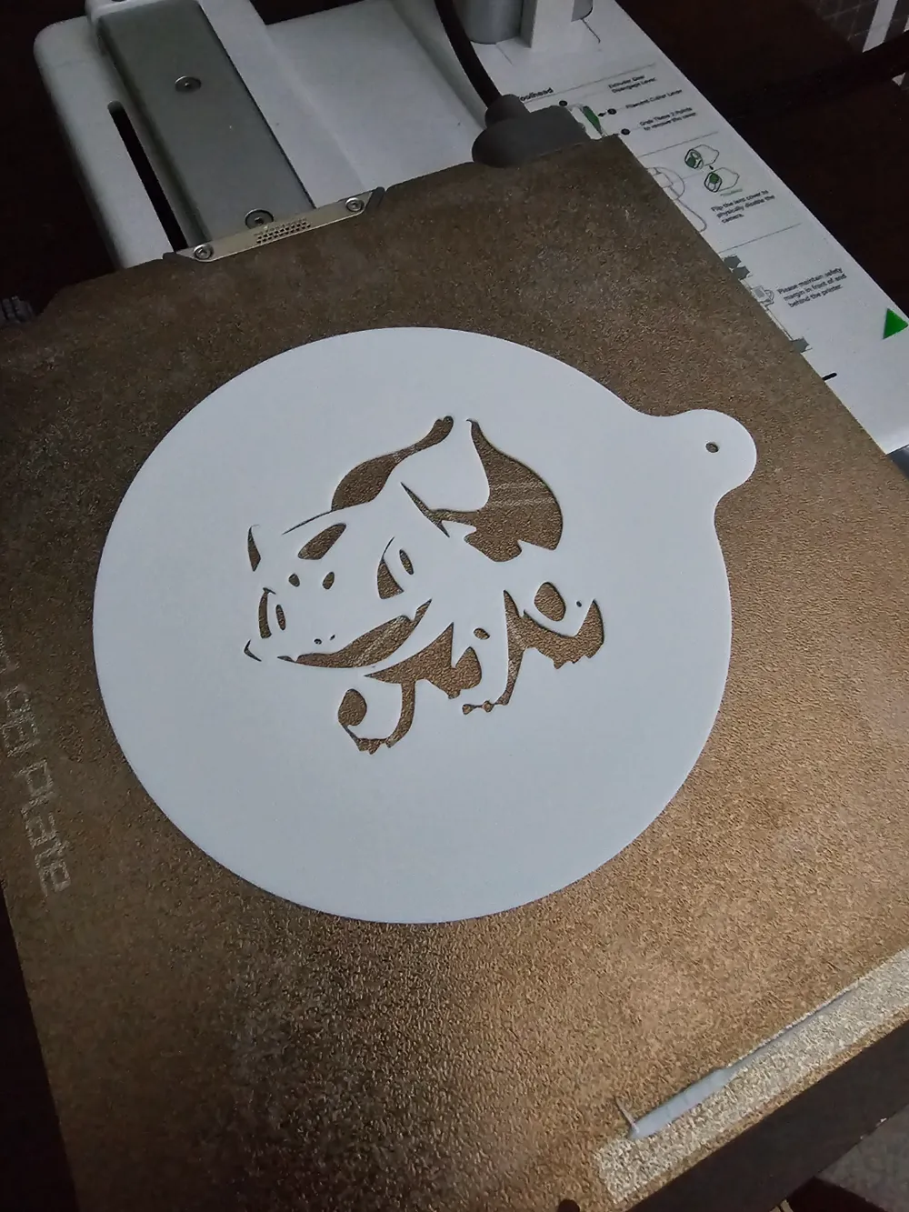 Perfect Bulbasaur Pokemon Latte Art Stencil by Perfect Prints - MakerWorld