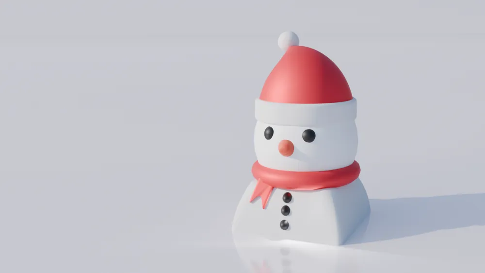 Snowman Artisan Keycap (AMS) by RavgoMakerWorld: Download Free 3D Models