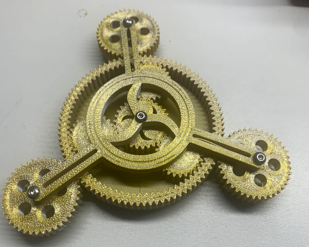 Planetary Gear Spinner Fidget Toy 4-screw version Remixed by spina ...