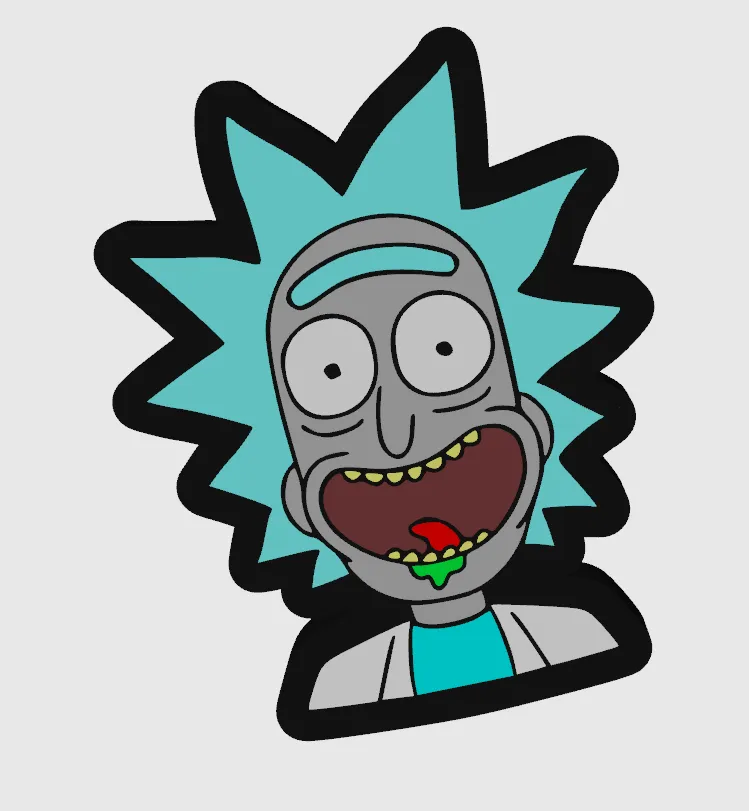 rick lightbox (rick and morty) by cali-3d - MakerWorld