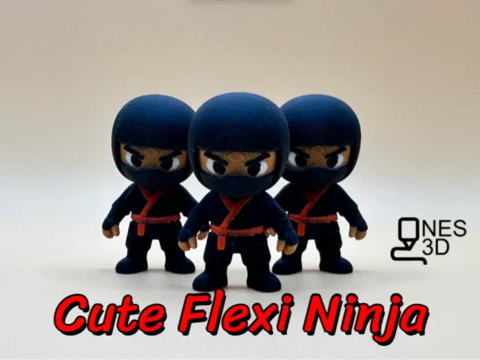 Cute Flexi Ninja - Free 3D Print Model - MakerWorld