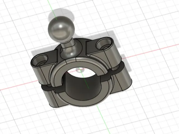 RAM Mount 16mm Ball 22mm Handlebar v3 by Motobyte.de MakerWorld ...