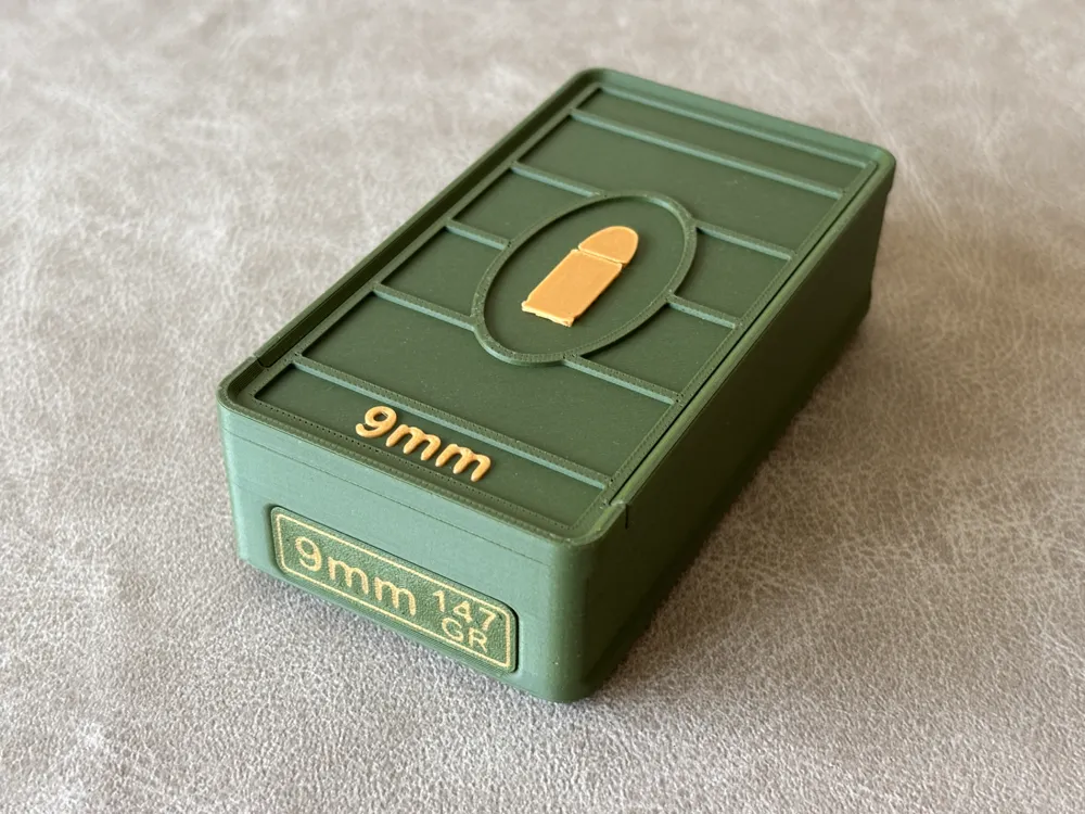 Ammo Storage Box 9mm 50 Rounds by Coconut - MakerWorld