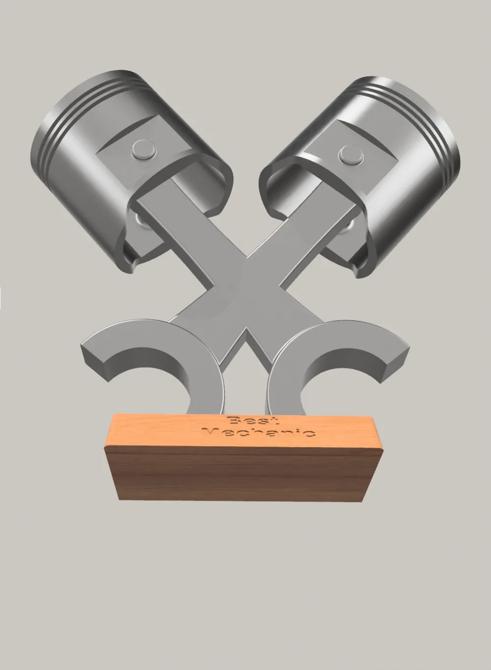 2 piston Best Mechanic Trophy by mito.sax19 - MakerWorld