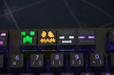 Minecraft Keycaps: Mobs by alex1337 MakerWorld: Download Free 3D Models