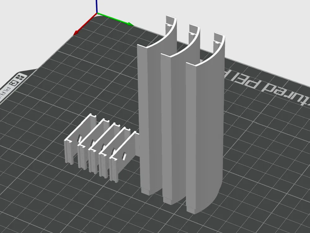 Stylish cable channel for your TV - modular - Free 3D Print Model ...