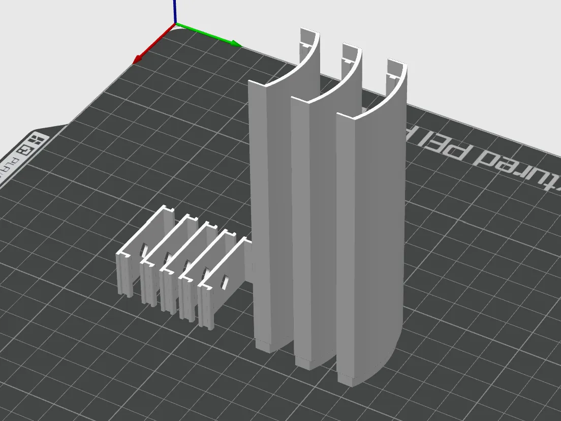 Stylish cable channel for your TV - modular - Free 3D Print Model ...