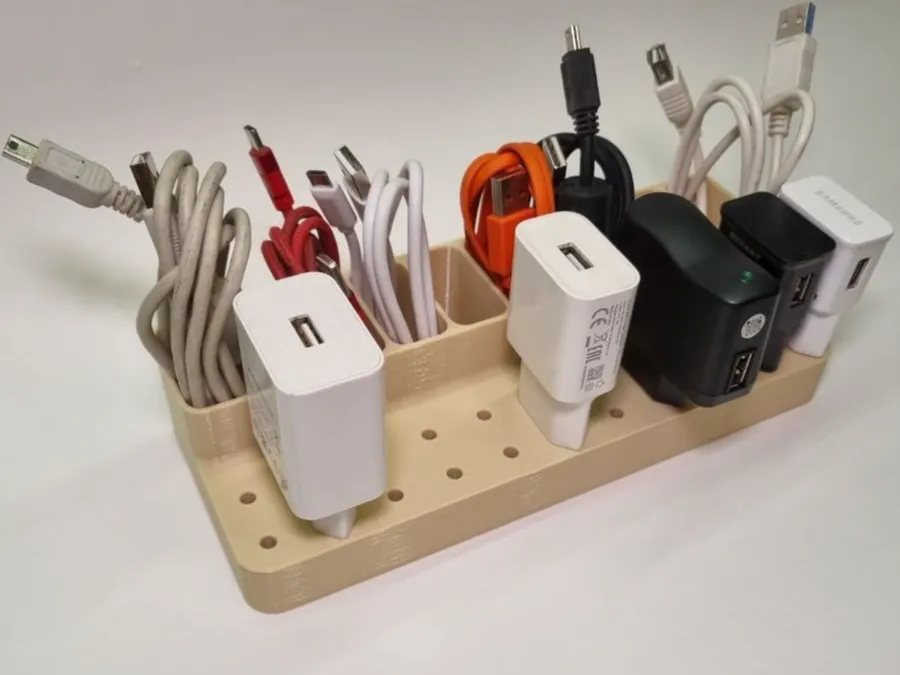 cable and charger organizer - Free 3D Print Model - MakerWorld