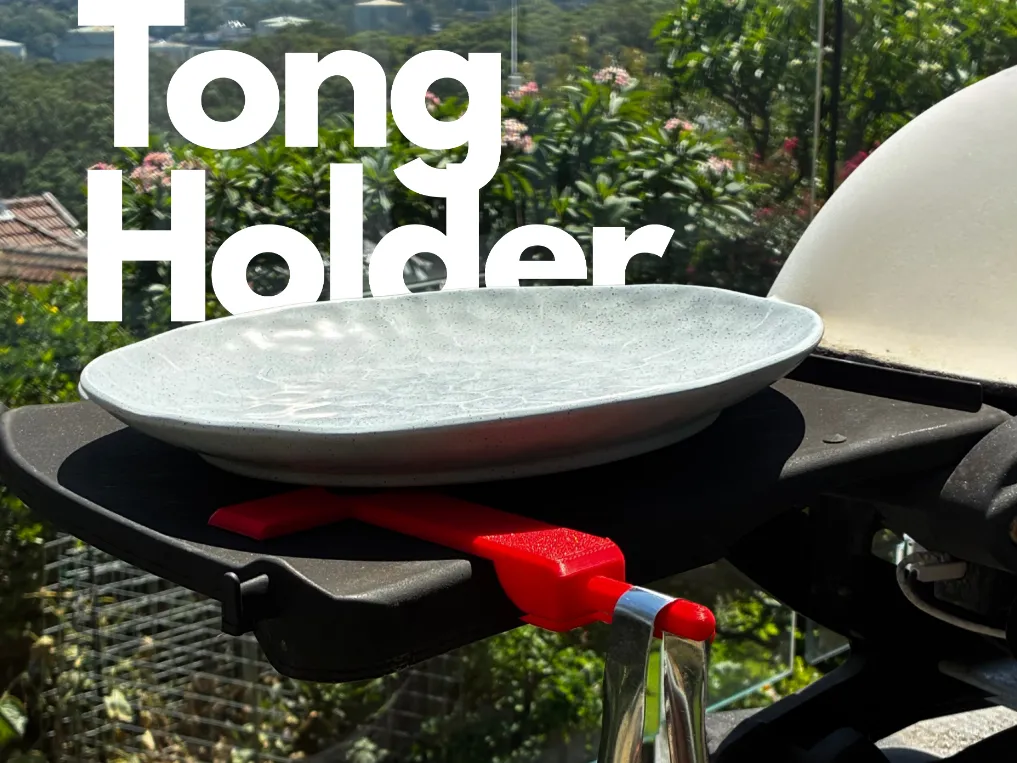 Tong Holder For Grills and Barbeques - Free 3D Print Model - MakerWorld