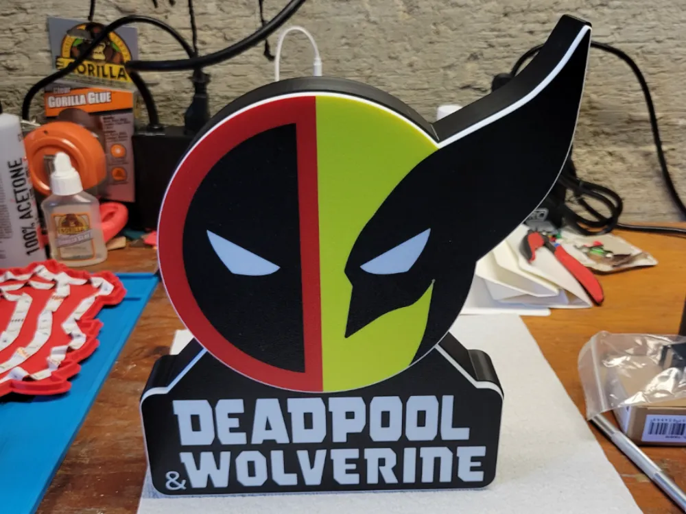 Deadpool & Wolverine Light Box by KSG designs - MakerWorld