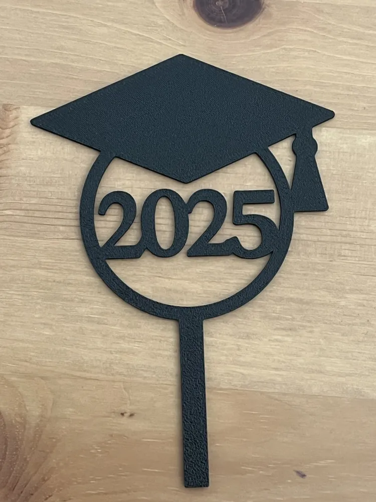 2025 graduation cake topper by Morganja MakerWorld: Download Free 3D Models