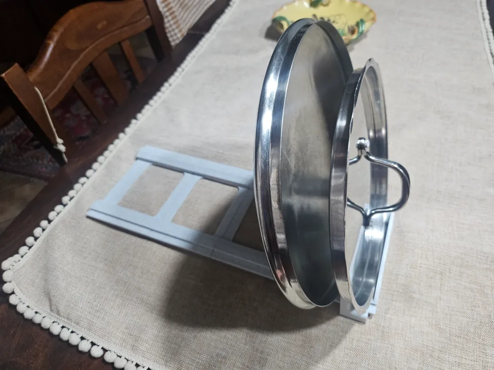 Adjustable and modular pan lid stand Remixed by Salvo.sici - MakerWorld