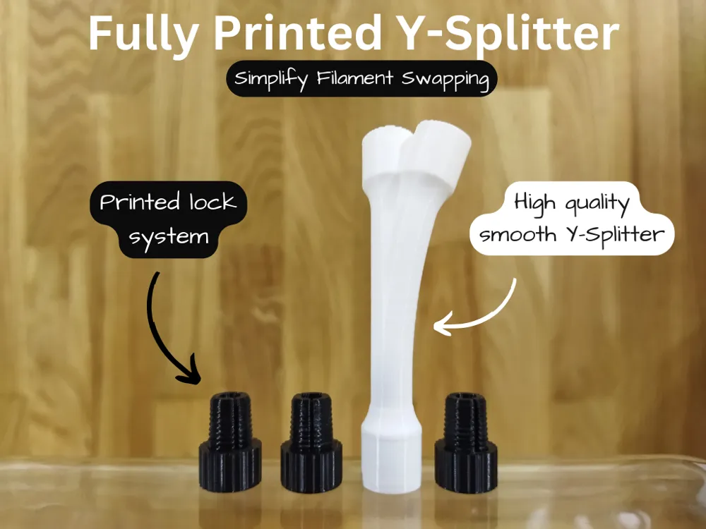 Fully Printed Y-Splitter by QD3D MakerWorld: Download Free 3D Models