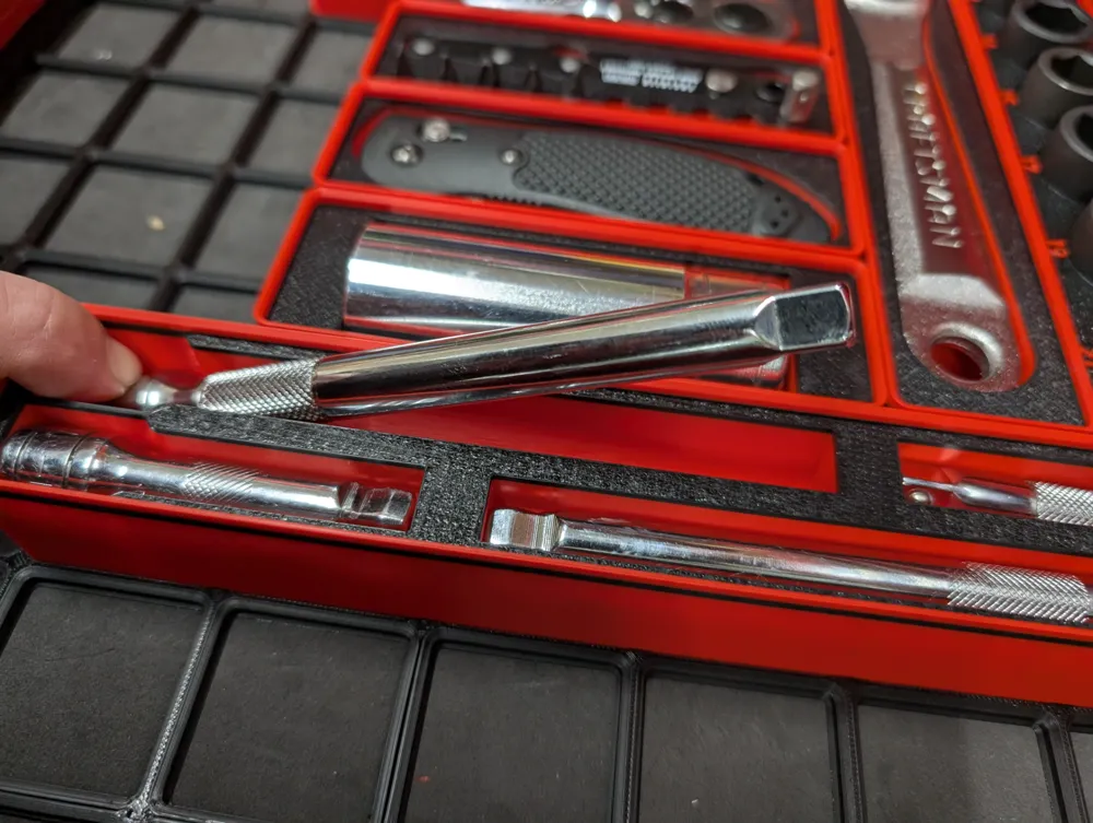 Gridfinity for 3/8 ratchet extensions by truvader - MakerWorld