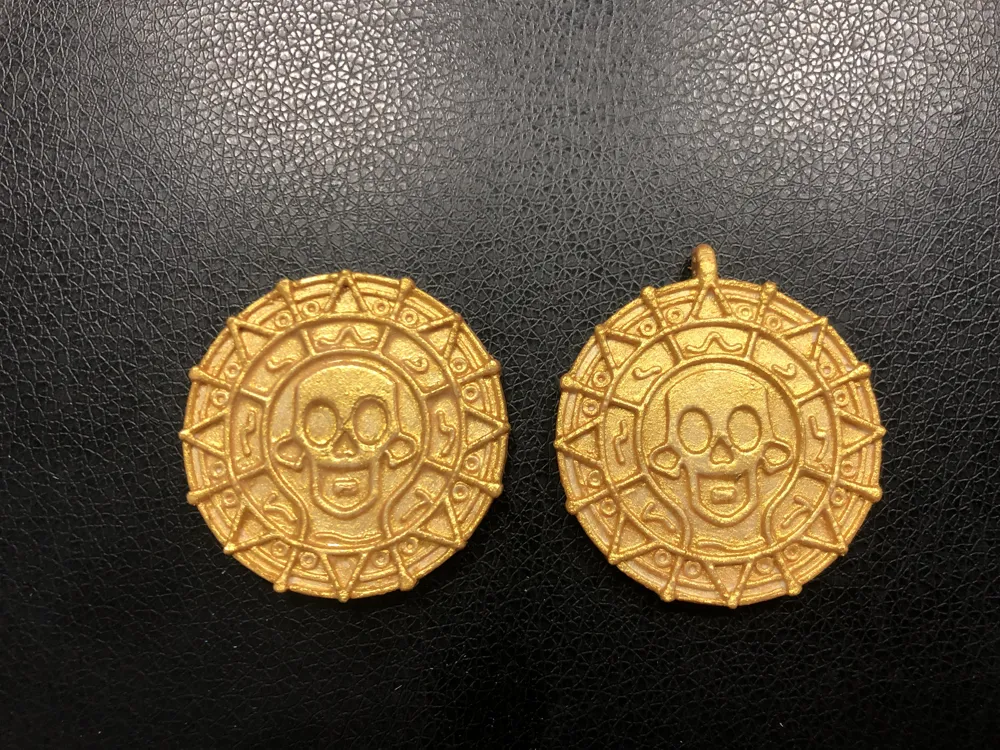 Pirates of the Caribbean - Aztec Gold Coin - Free 3D Print Model ...