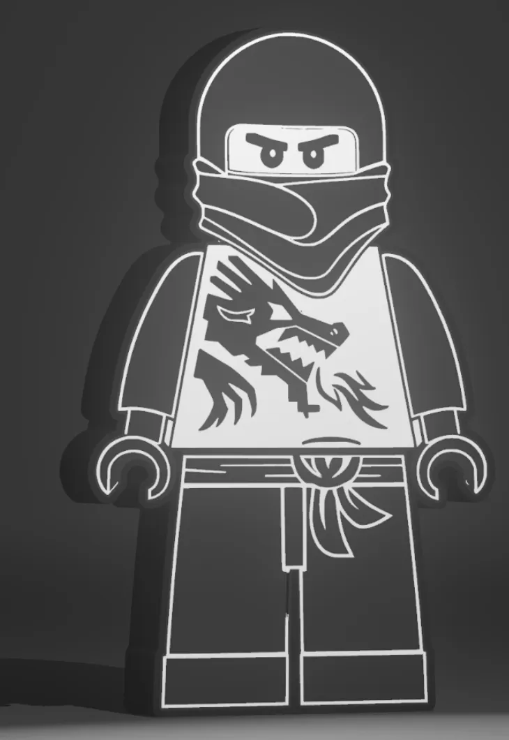 Ninjago light box - Free 3D Print Model - MakerWorld