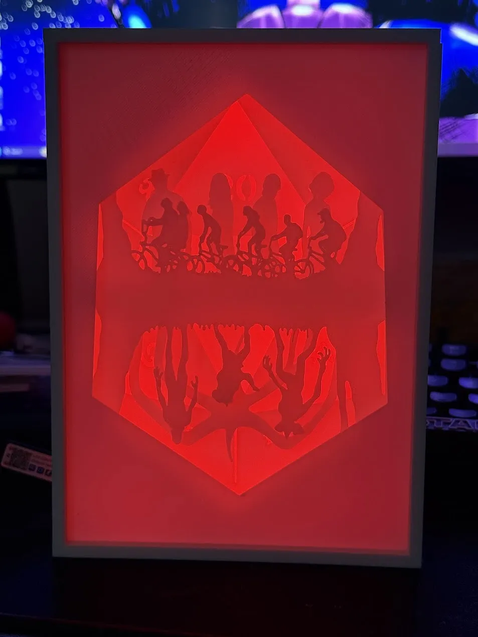 Stranger Things Shadow Box - Free 3D Print Model - MakerWorld