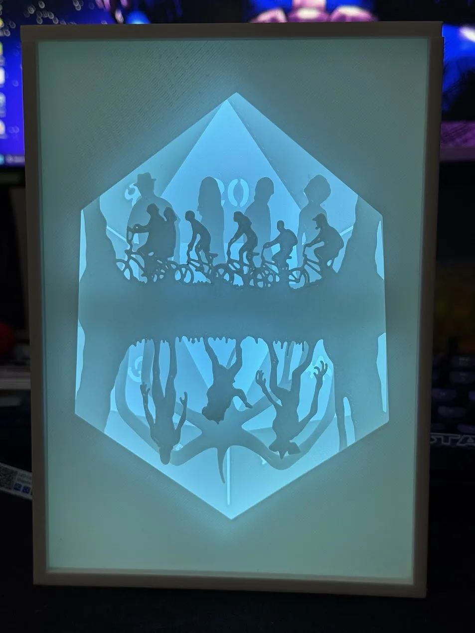 Stranger Things Shadow Box - Free 3D Print Model - MakerWorld