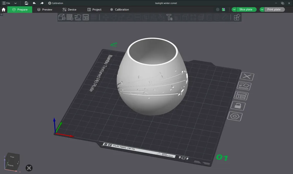 Tealight winter comets by Rosaqt79 MakerWorld: Download Free 3D Models