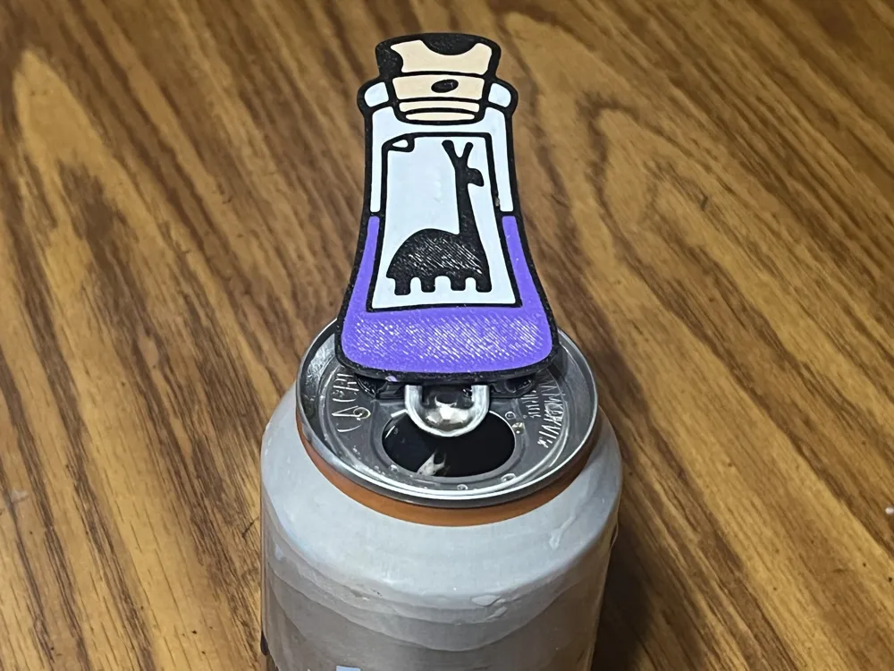 Llama Poison Pop Can Tab Opener - Free 3D Print Model - MakerWorld