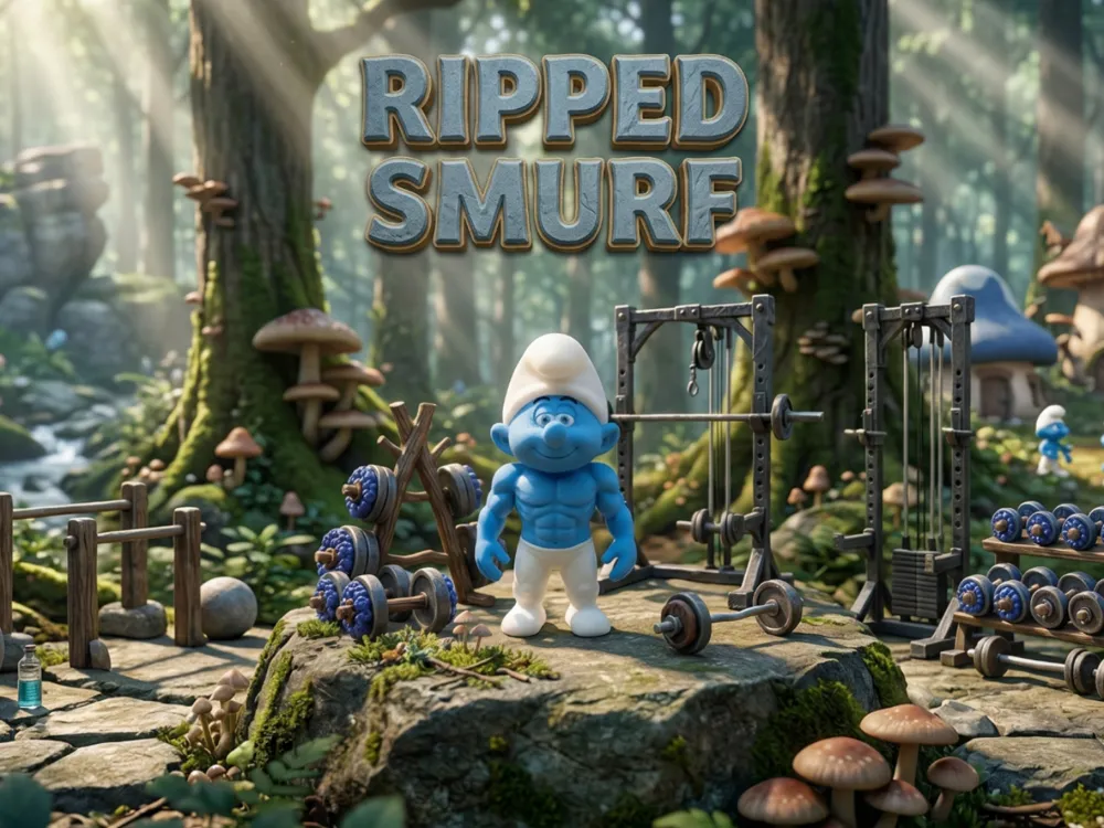 Ripped Smurf - Free 3D Print Model - MakerWorld