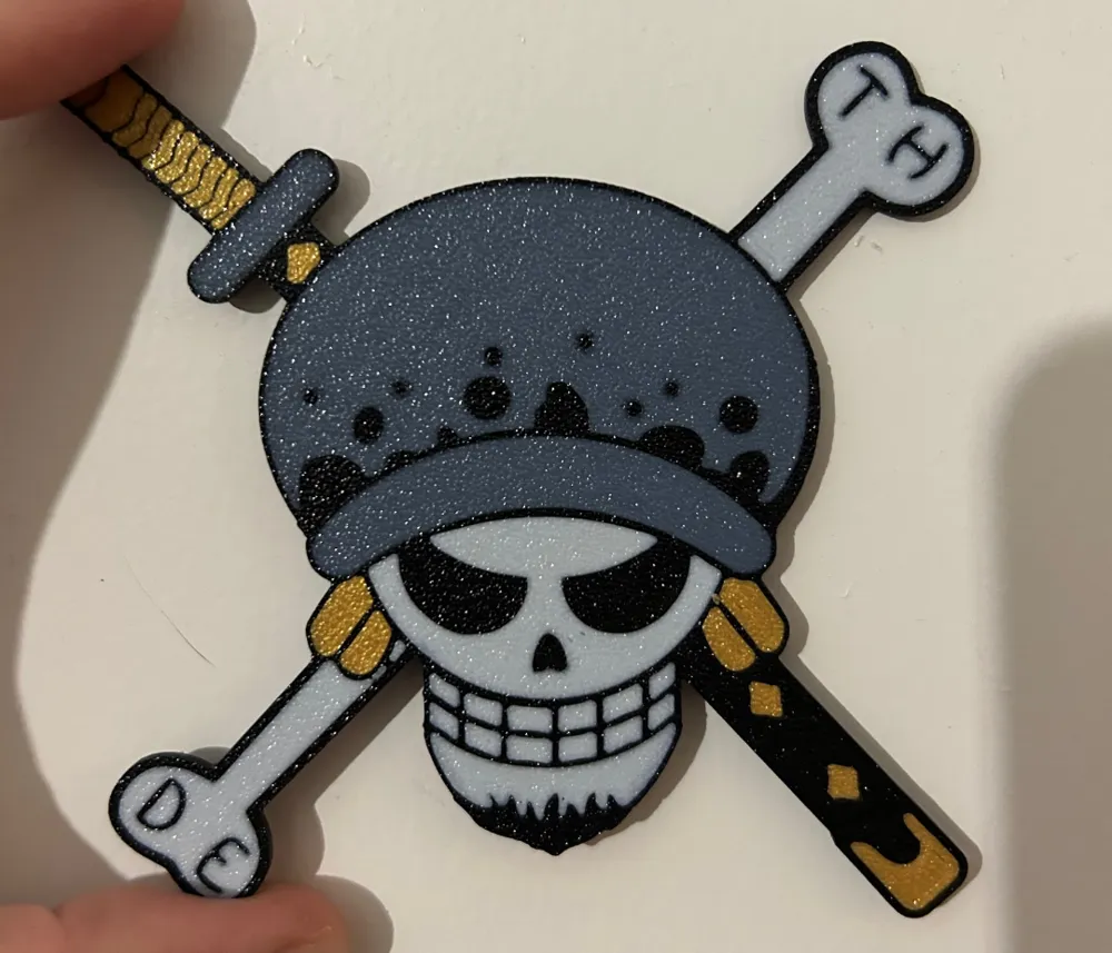 LOGO TRAFALGAR LAW ONE PIECE by samfantaisy - MakerWorld